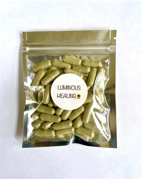 Moringa Leaf Capsules 500 Mg 100 Vegetarian Capsules Etsy