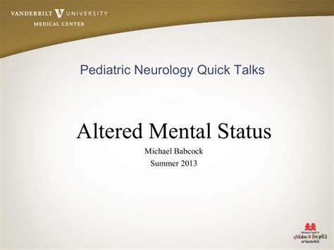 Altered Mental Status