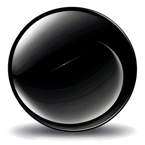 Download Glossy Black Circle Png Xty8