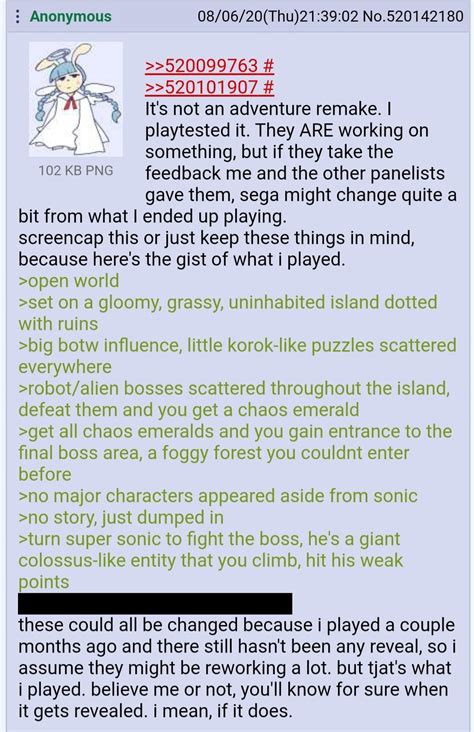 Leaks Inbound For True Story Sonic Frontiers Rsonicfrontiers
