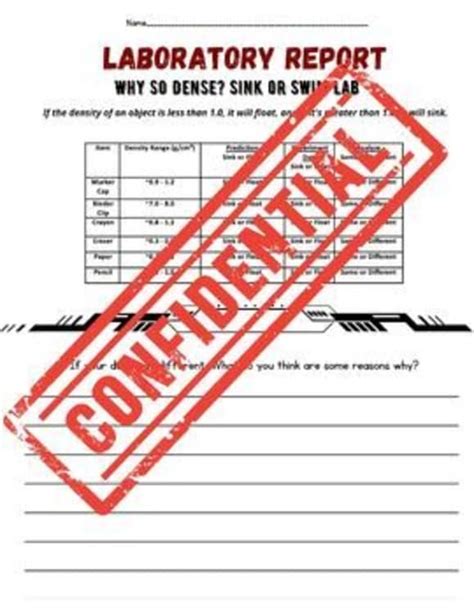 Density Experiment For Elementary Students Hands On Science Worksheet