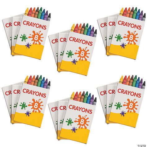3 12 Bulk 48 Boxes Of Classic Crayons 8 Colors Per Box Oriental