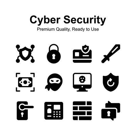 Pack Of Cyber Security Icons Up For Premium Use 46258341 Vector Art At Vecteezy
