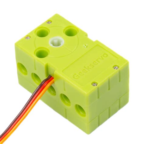 geekservo building bricks 360 degree servo lego® compatible grey