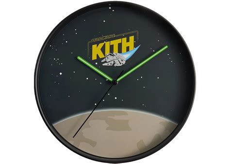 Kith X Star Wars Millennium Falcon Ship Wall Clock Black Ss23 Us