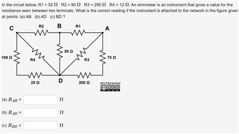 solved in the circuit below r1 52Ωr2 80Ωr3 290Ωr4 12Ω an
