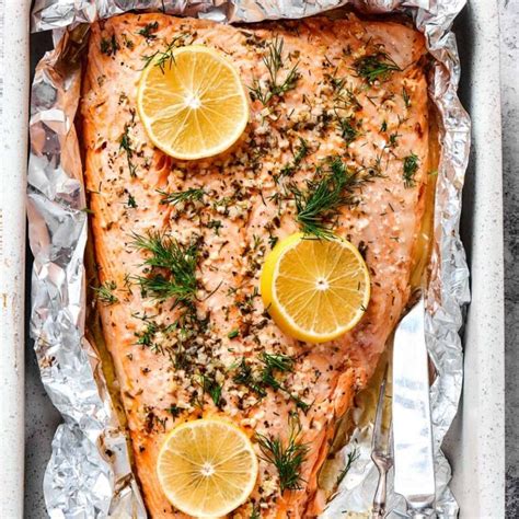 Baked Sockeye Salmon Recipe Lemon Garlic Butter The Big Mans World