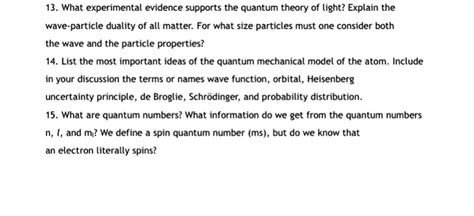 solved what experimental evidence supports the quantum theory of light