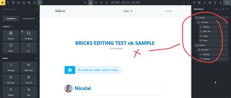 Cant Edit Page In Bricks Builder Struggling With Templates Concept How To Bricks