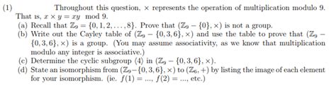 Solved 1 Throughout This Question × Represents The