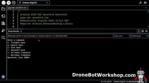 Arduino Giga R1 Wifi Dronebot Workshop
