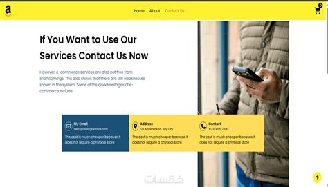 تطوير موقع تجاره باستخدام Html5 Css3 Javasript Bootstrap خمسات