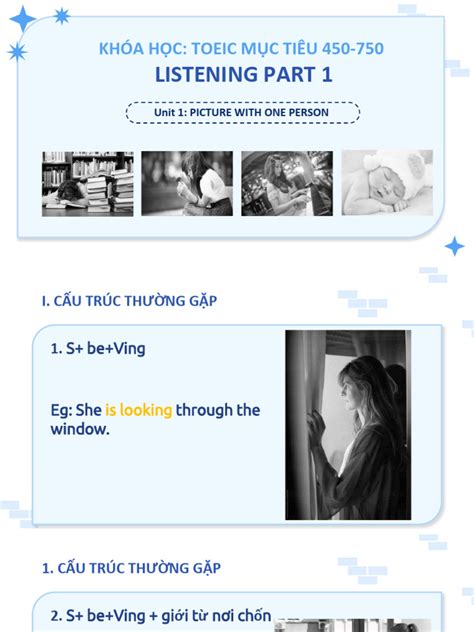 Toeic Part 1 Picture With One Person Pdf Pdf