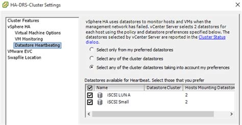 Setting Up VMware High Availability On A VSphere Cluster