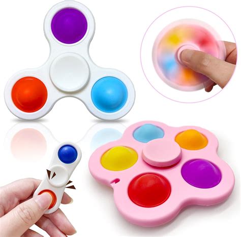 Yetech Fidget Toy Push Bubble Pop Fidget Pack 3 Pack Fidget Dimple