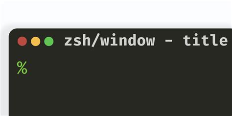 Github Oletszsh Window Title A Zsh Plugin For Informative Terminal