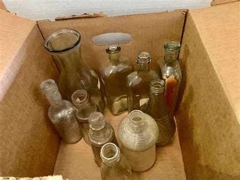 Vintage Glass Bottles Lot Bhhs Ga Properties Auction Group
