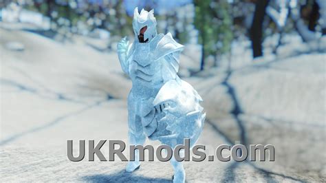Завантажити Ice Warrior Armors Крижана броня Скайріма для Skyrim Se