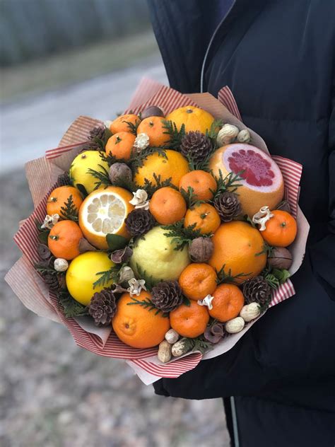 Букет из цитрусовых Овощной букет Съедобные подарки своими руками Съедобные композиции
