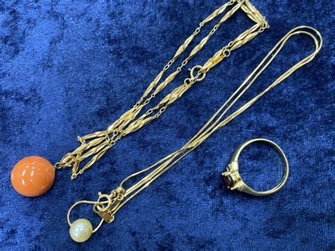K18のネックレス、リング を豊明市のお客様よりお買取しました。 貴金属、宝石、ブランド品の買取なら、愛知県の買取ファミリー