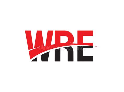 Wre Letter Initial Logo Design Vector Illustration Stock Vector