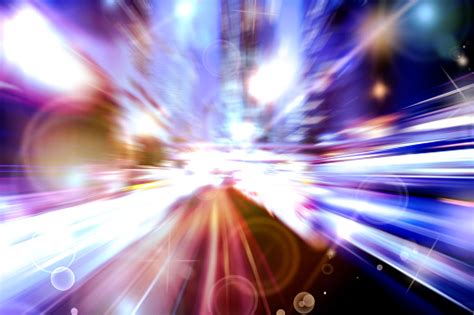 Jalur Lampu Lalu Lintas Gambar Abstrak Dengan Lingkaran Bokeh Foto Stok