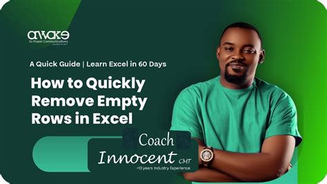 Day 10 How To Remove Blank Rows In Excel Youtube