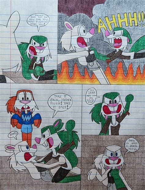 The Fight Part 2 Sketch By Scampthewolf On Deviantart