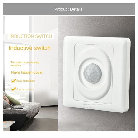 Human Body Induction Switch Infrared Induction Delay Switch Corridor Light Sensing Intelligent