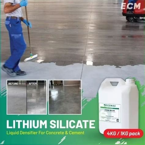 Lithium Silicate 1kg 4kg Pack Lithium Based Liquid Densifier