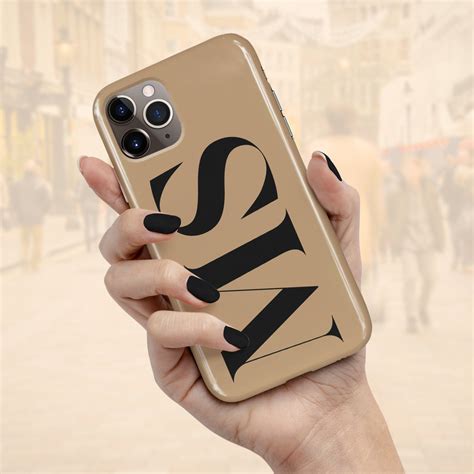 Personalized Initial Iphone Case Monogram Name On Case For Etsy