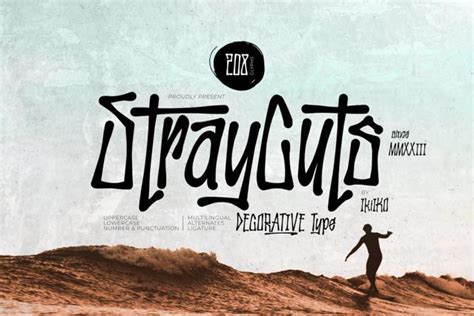 Stray Cuts Decorative Font