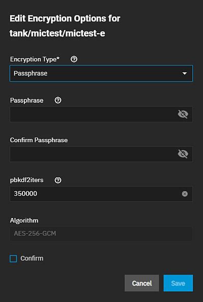 Storage Encryption Truenas Documentation Hub