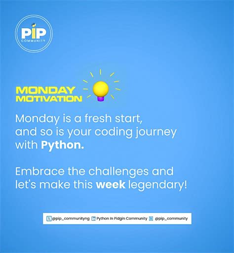 Pip Community On Linkedin Mondaymotivation Pipcommunity