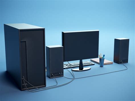 Computer Pbr Computer 3d Model By Evrika