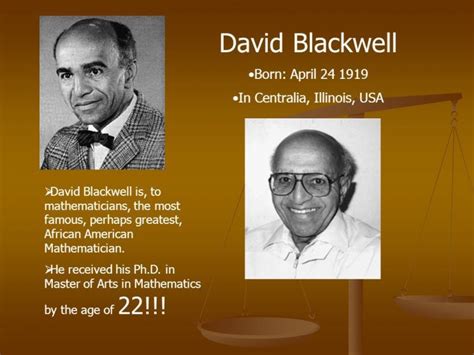 Pictures Of David Blackwell