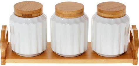Набор банок для специй Nouvelle Home Naturel 3 банки 350мл на подставке ...