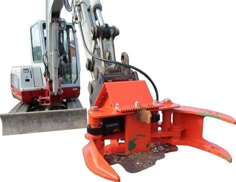 For Forestry Tree Shear Grapple Saw Excavator Attachment Wood Cutting