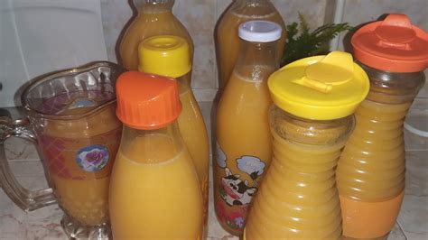 💕عصير برتقال🍊 اقتصادي بكمية وفيرة جدا مع الجزر🥕والتفاح🍏يدووم حتى شههر💕