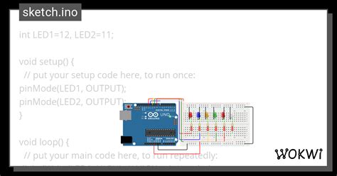 PrÁctica Leds Copy Wokwi Esp32 Stm32 Arduino Simulator