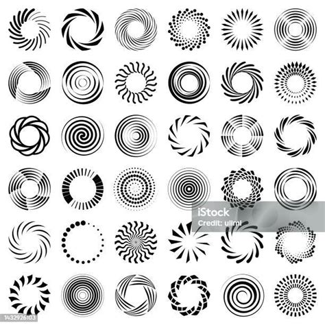 Circles Stock Illustration Download Image Now Circle Icon Symbol Spiral Istock