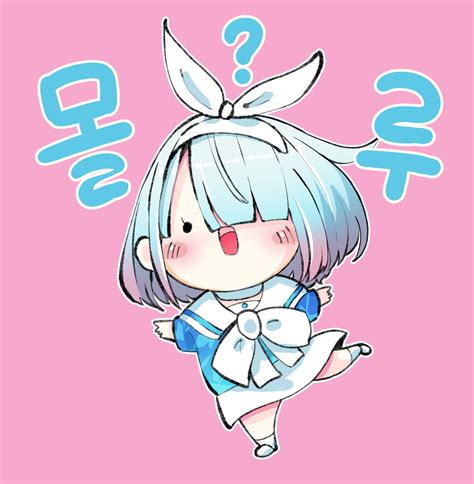 몰루 일러스트 종이와플