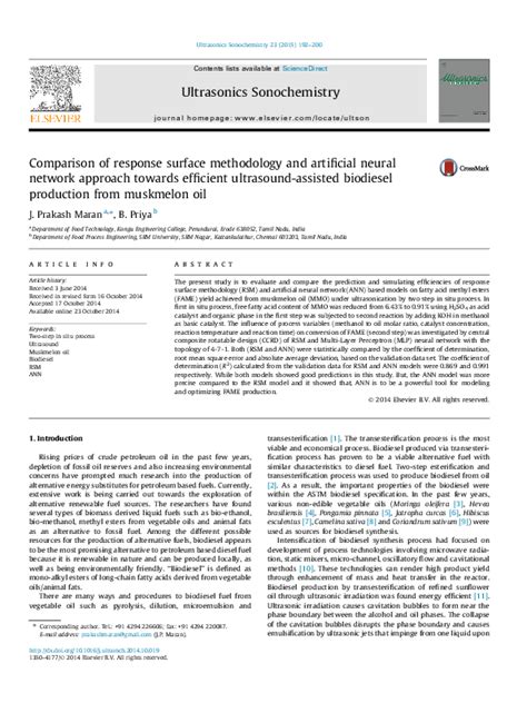 Pdf Comparison Of Response Surface Methodology And Artificial Neural