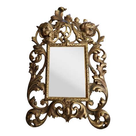 1960s Vintage Solid Brass Cherub Picture Frame Chairish