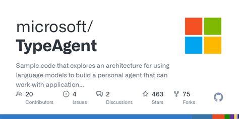 Github Microsofttypeagent Sample Code That Explores An Architecture For Using Language