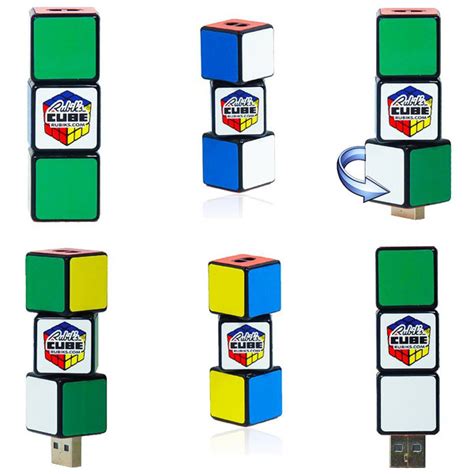 Rubik S Cube USB Rotating GB Flash Drive GeekAlerts