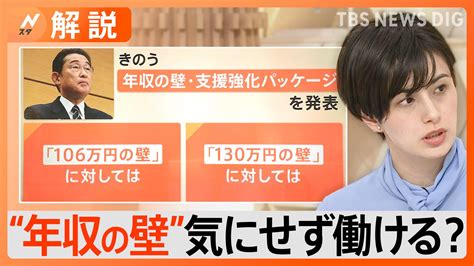 年収を気にせず働けるようになる？“年収106万円の壁”解消に向け新たな対策で歓迎の声も！【nスタ解説】 Tbs News Dig