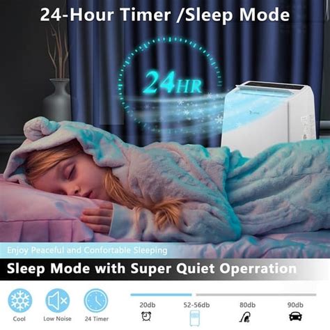 Zokop 12000 Btu Mobile Portable Air Conditioner With 3 Energy Efficient