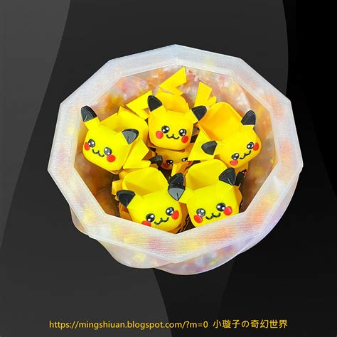 🟪 Cute Pokémon Pikachu Square Box Storage Box・ Stl File For 3d Printing
