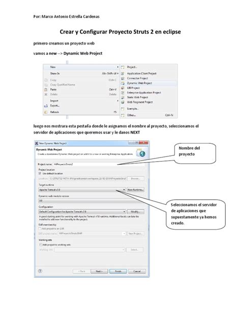 Crear Y Configurar Proyecto Struts 2 En Eclipse Pdf Infraestructura